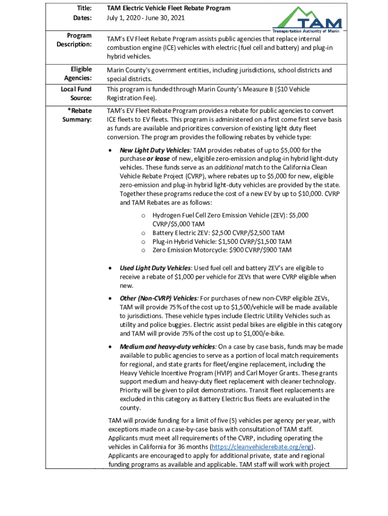 Fillable Online www.tam.ca.govwp-contentuploadsTitle: TAM Electric ...