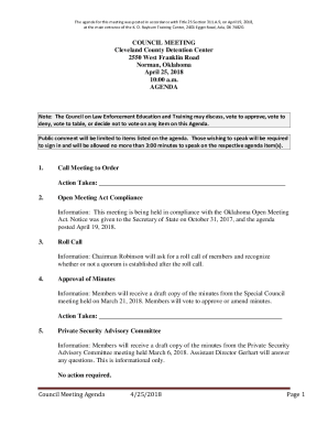 Fillable Online www.ok.govcleetdocumentsCouncil on Law Enforcement ...