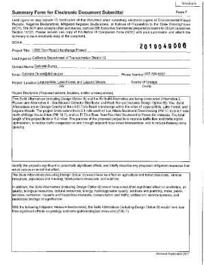 Fillable Online files.ceqanet.opr.ca.gov264480-2attachmentSummary Form ...