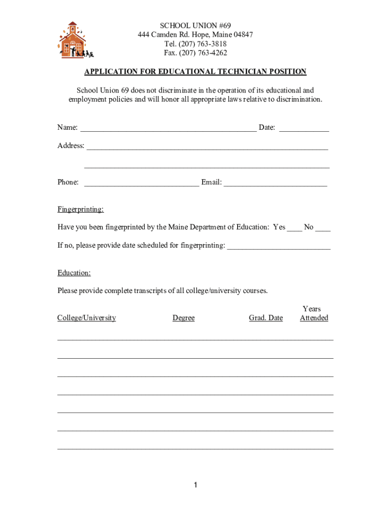 Fillable Online Ed Tech Application.doc Fax Email Print - pdfFiller