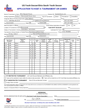 Fillable Online osysa.affinitysoccer.comSanctionedtouronlineUS Youth ...