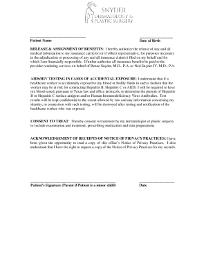 Fillable Online fill.ioPatient-Information-Assignment-ofFillable ...