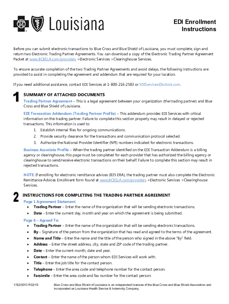 Fillable Online Electronic data interchange - Independence Blue Cross ...