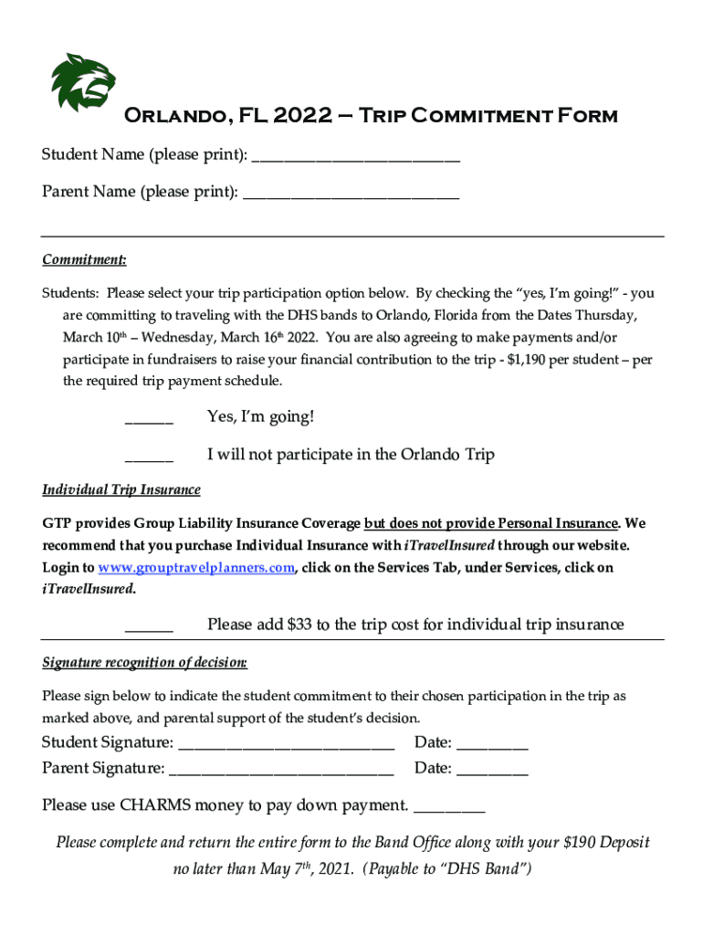 Fillable Online rungasparilla.com10Committment-Form-20222022 GDCA ...