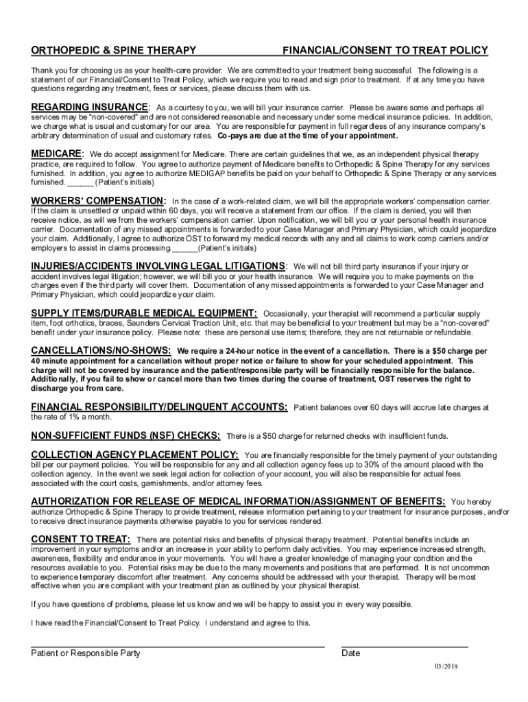 Fillable Online orthopedicedge.comuploadsCONSENT-TO-TREATMENT ...