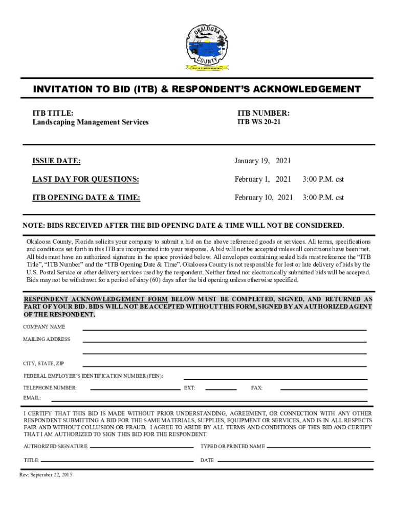 Fillable Online www.myflorida.comappsvbsSOLICITATION ACKNOWLEDGEMENT ...