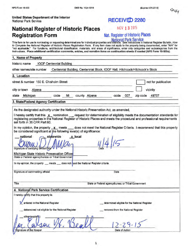 Fillable Online IOOF Centennial Building. RecordID (Reference Number) Fax Email Print - pdfFiller