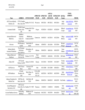 Fillable Online Name ADDRESS CITY/STATE/ZIP APPROVED STATE APPROVED ...