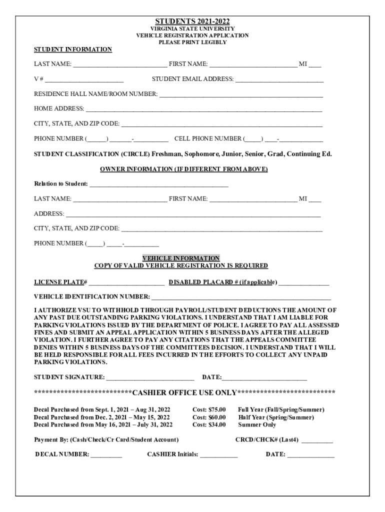 Fillable Online VEHICLE REGISTRATION APPLICATION - US Legal Forms Fax ...