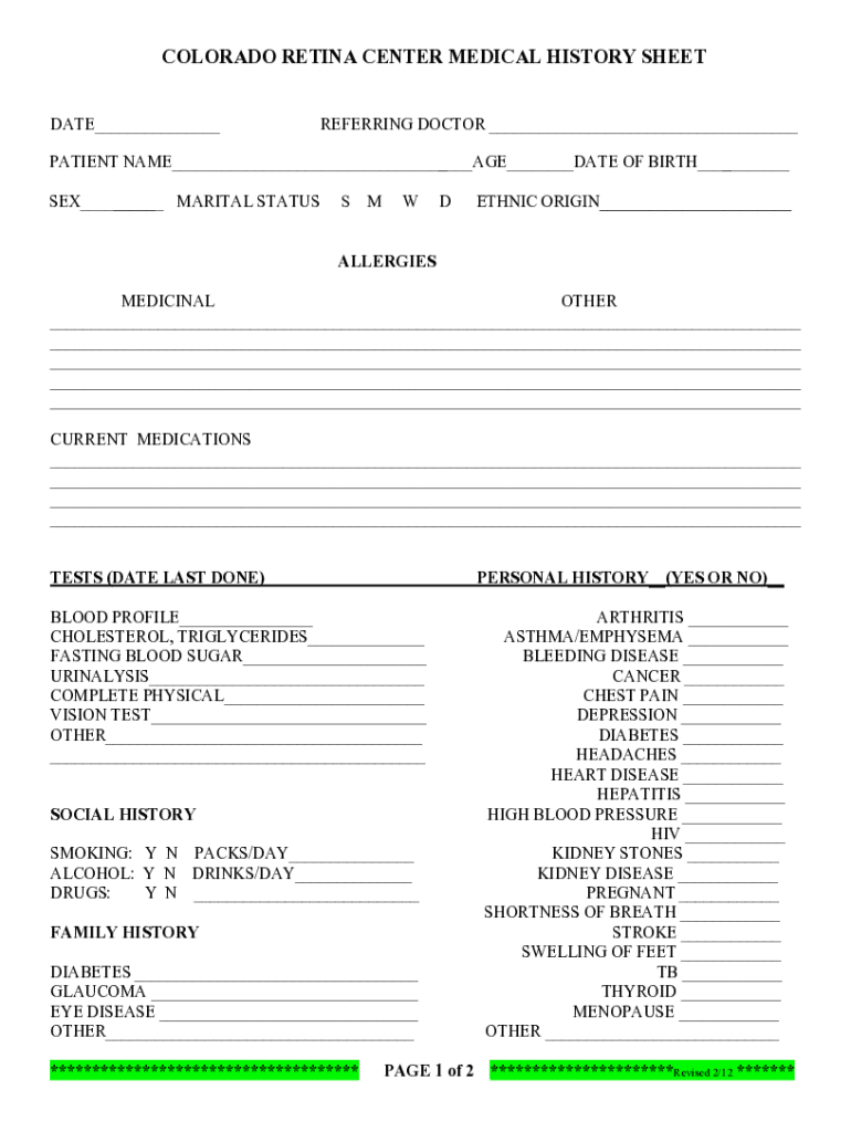 Fillable Online coloradoretinacenter.comwp-contentuploadsPATIENT ...