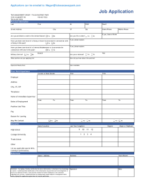 Fillable Online www.tulsaracewaypark.cominfotrp-job-appJob Application ...