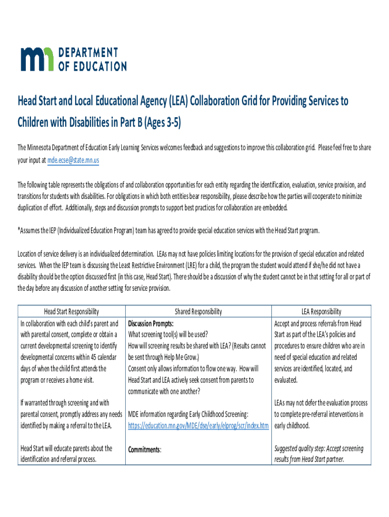 Fillable Online education mn eclkc.ohs.acf.hhs.govpolicyhead-start ...