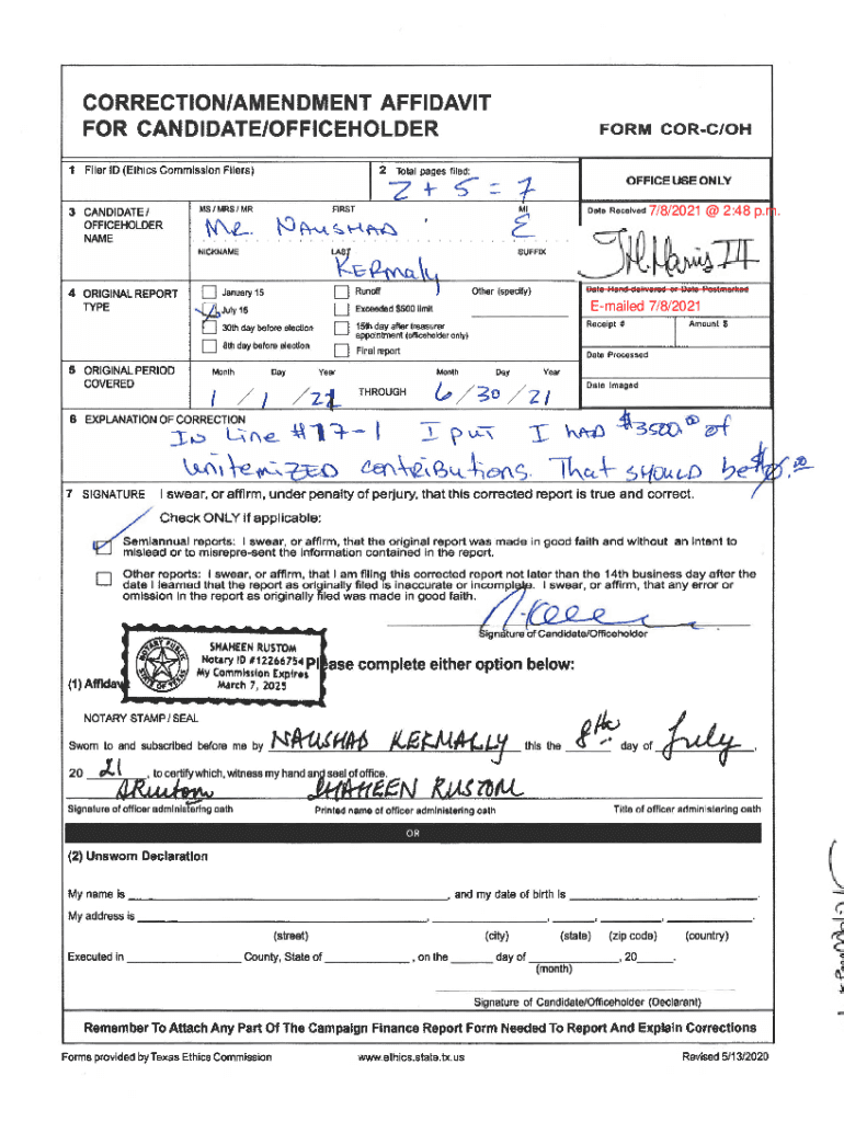 Fillable Online www.austintexas.govedimsdocumentFORM COR-C/OH ...