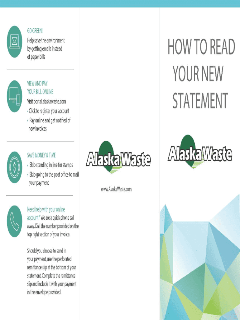 Fillable Online AK Waste Billing Brochure page 1 Fax Email Print ...