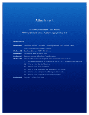 Fillable Online PTT OIL AND RETAIL BUSINESS PUBLIC COMPANY LIMITED : OR Fax Email Print - pdfFiller