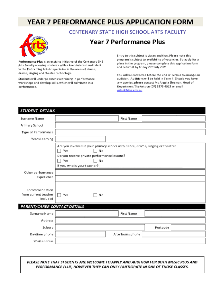 Fillable Online centenaryshs eq edu centenaryshs.eq.edu ...