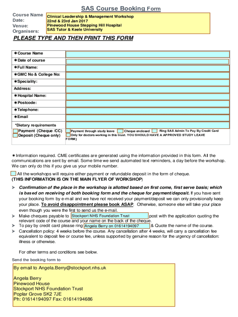 Fillable Online www.keele.ac.ukmediakeeleuniversityClinical Leadership ...