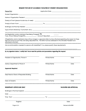 Fillable Online Permission Request Letter to Use School Facility ...