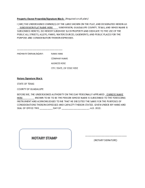 Fillable Online Property Owners Signature Sample ClausesLaw Insider Fax ...