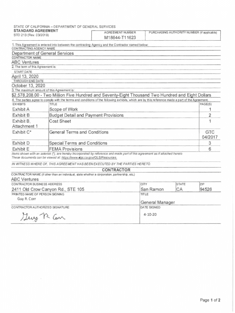Fillable Online 4260-2010201 STATE OF CALIFORNIA - DEPARTMENT OF ...