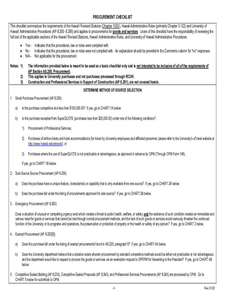 Fillable Online spo.hawaii.govfor-state-county-personnelState Procurement OfficeContract ...