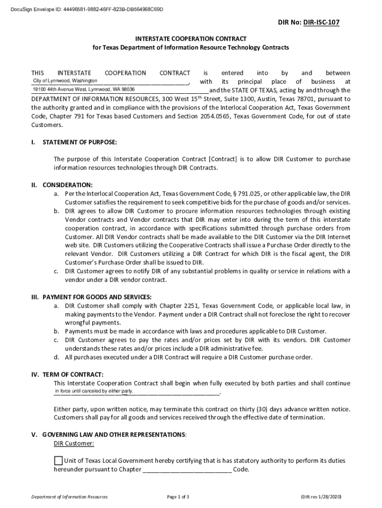 Fillable Online DIR No: DIR-ISC-107 Fax Email Print - pdfFiller