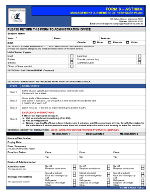 Fillable Online www.coursehero.comfile33525922FORM 8 ASTHMA.doc - FORM ...