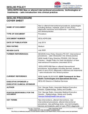 Fillable Online www.seslhd.health.nsw.gov.ausitesdefaultSESLHD NEW ...