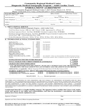 Fillable Online 2023 - Enrollment Agreement (Adult Cardiac) Fax Email ...