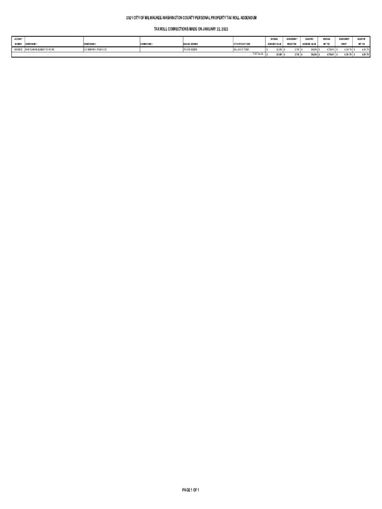 Fillable Online city milwaukee Section 262.765 - Assessment of taxes ...