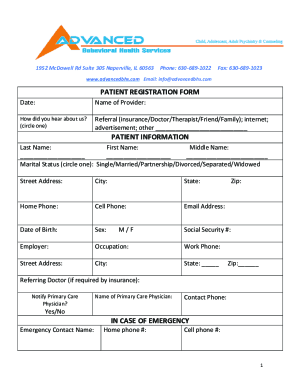 Fillable Online New Patient info form 2018.docx Fax Email Print - pdfFiller