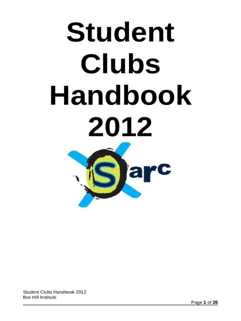 Student Clubs and Organizations Handbook by Omar Al-Emadi Doc Template ...