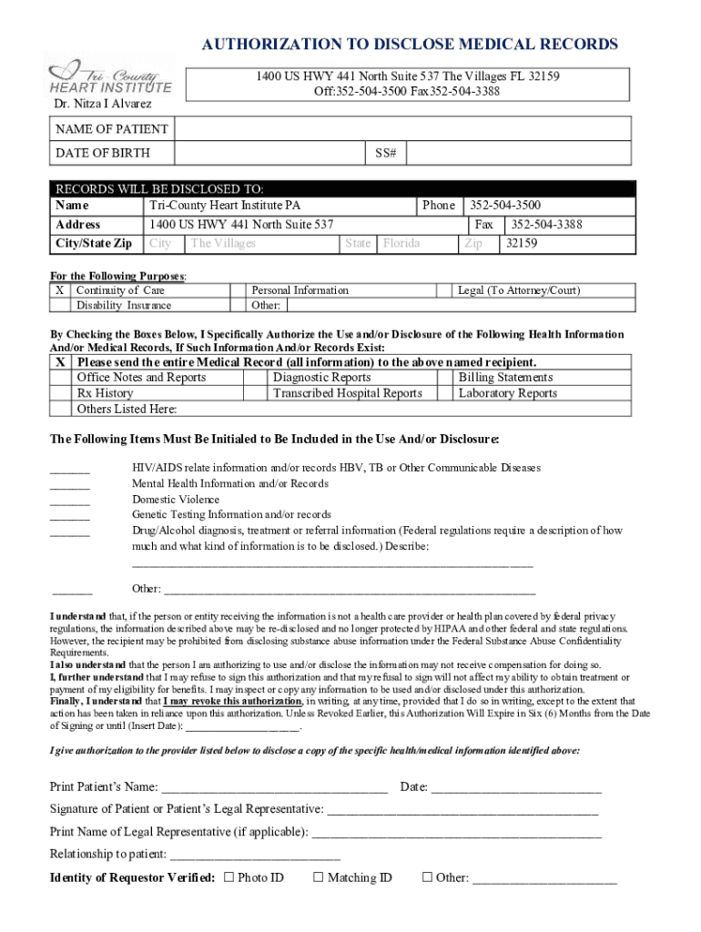 Fillable Online inoviavein.comformsauthorization-discloseauthorization-disclose-medical-records ...