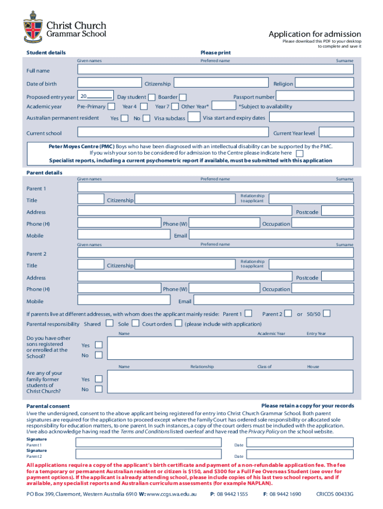 Fillable Online www.template.netbusinessstudent-application3+ Student ...