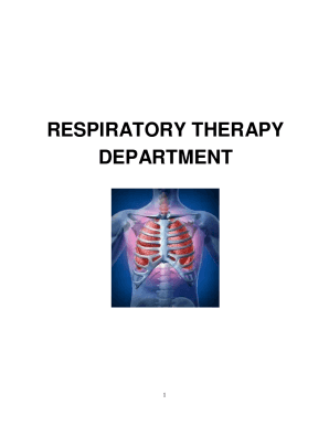 Fillable Online RESPIRATORY THERAPY DEPARTMENT Fax Email Print - pdfFiller