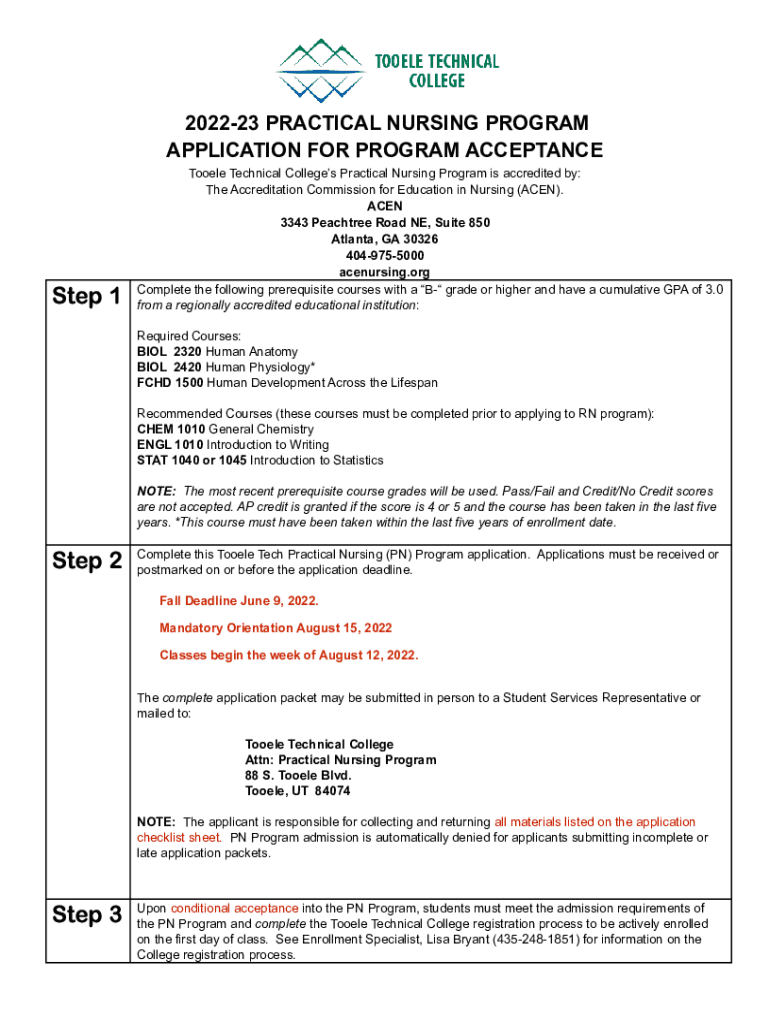 Fillable Online Practical Nursing Certificate (LPN) - OTC Programs Fax ...