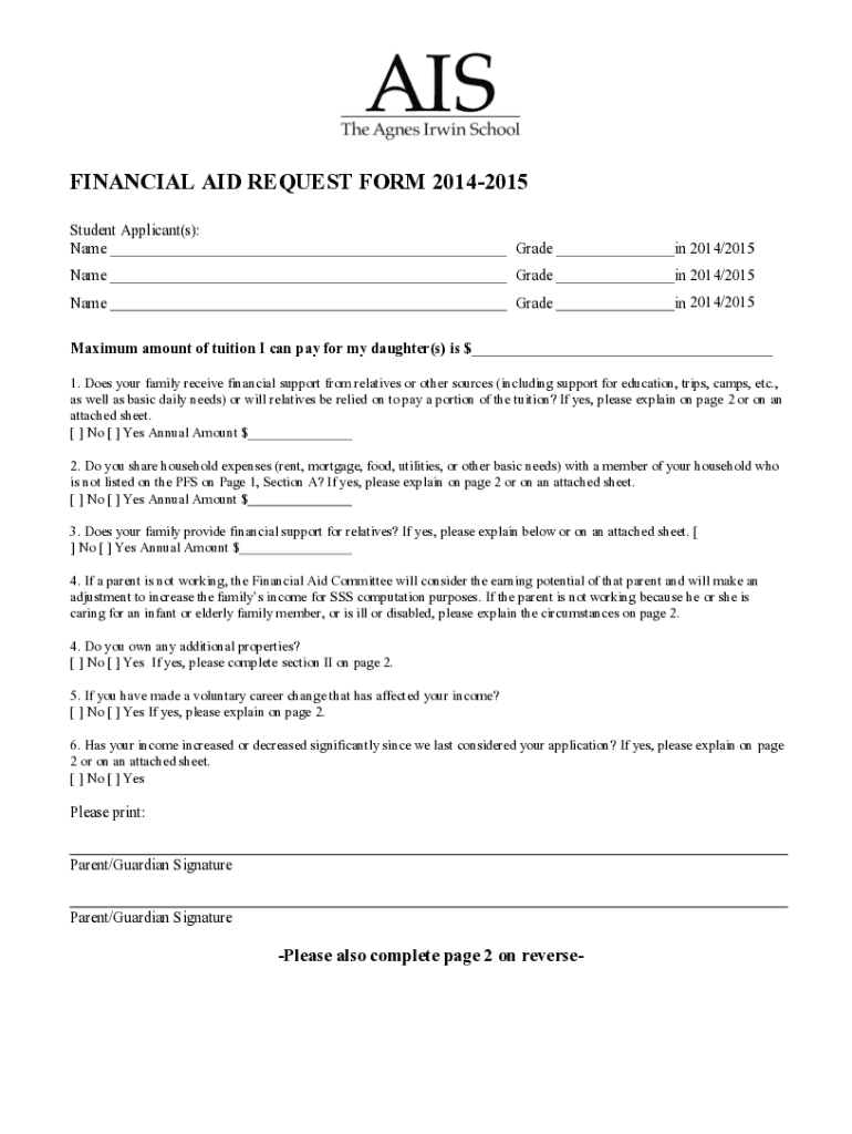 Fillable Online 20142015 Custom Verification Worksheet V4-Dependent Student Fax Email Print ...