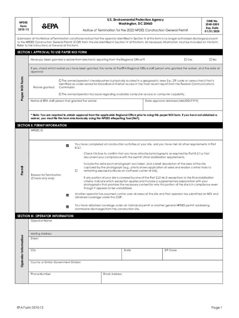 Fillable Online www.epa.govsitesdefaultAppendix H - Notice of ...