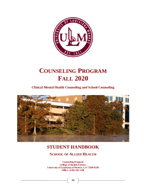 Certificate in Clinical Mental Health Counselor to School ... Doc Template | pdfFiller