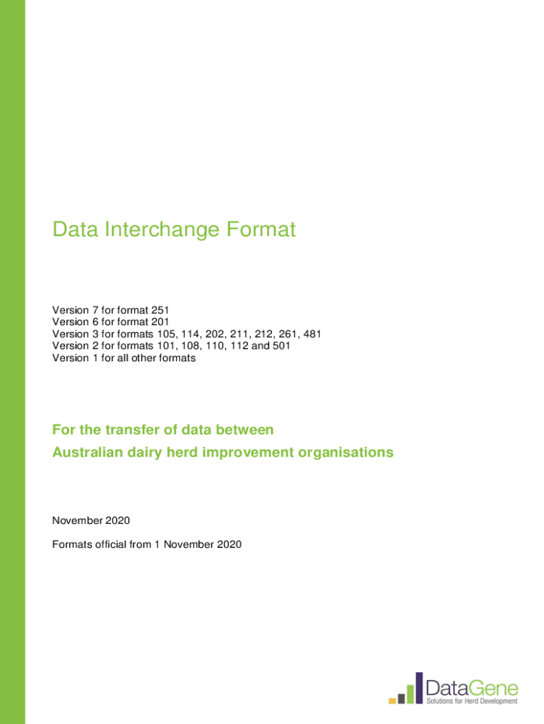 Fillable Online New Data Interchange Format (ADHIS). DataGene Data Interchange Format Fax Email ...