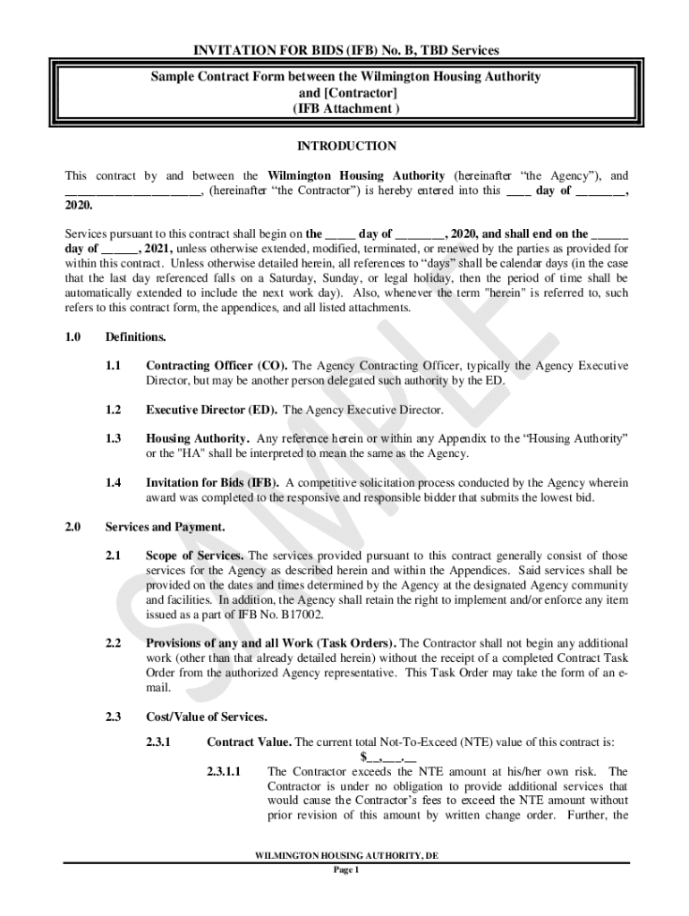 Fillable Online cocodoc.comform78209849-invitation-for-bidsInvitation ...