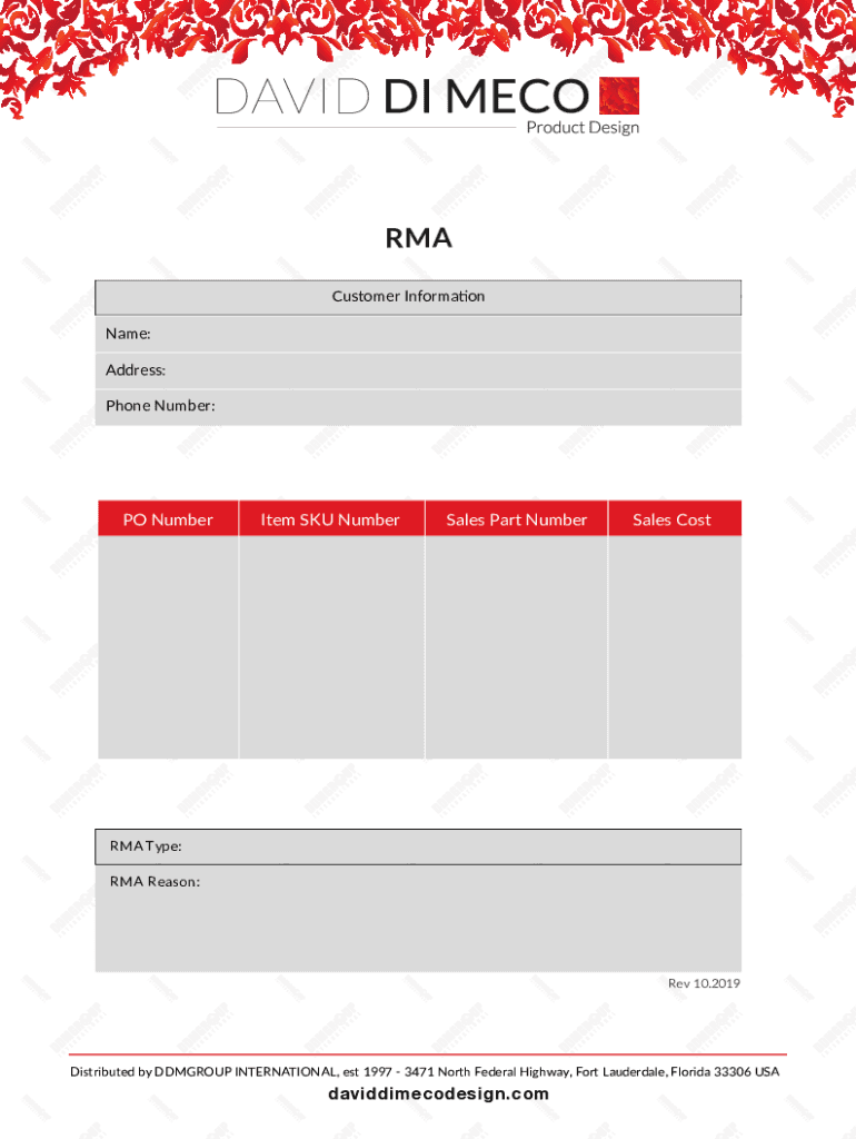 Fillable Online eu.codecorp.comsupportrma-requestCode Customer ...
