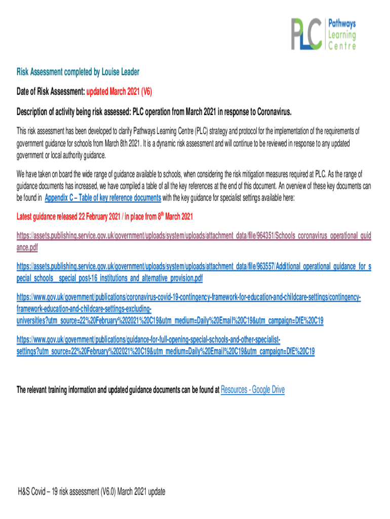 Fillable Online Risk Assessment -Sample Form Fax Email Print - pdfFiller