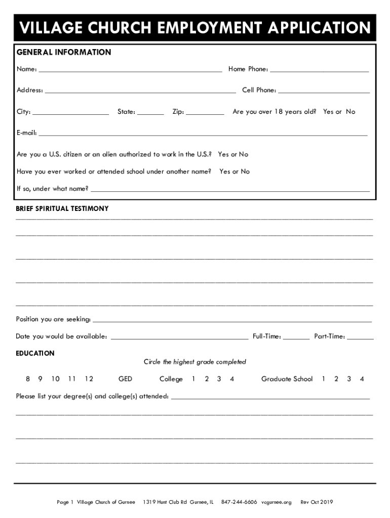 Fillable Online fairviewvillagechurch.comaboutthe-village-cafeThe ...