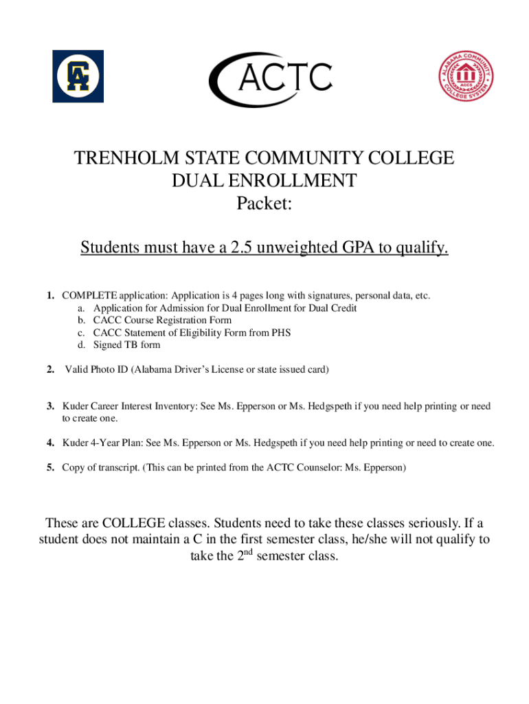 Fillable Online www.trenholmstate.eduuploadsfilesThe Trenholm State ...