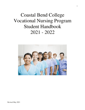 Fillable Online Coastal Bend College Vocational Nursing Program Student ... Fax Email Print ...