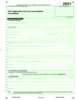 Fillable Online VAT registration form for non-resident Fax Email Print ...