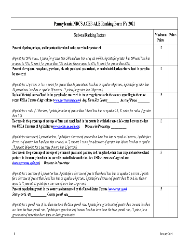 Fillable Online www.nrcs.usda.govwpsPANRCSConsumptionNRCS ACEP-ALE ...