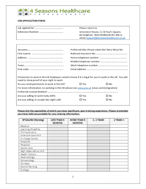 Fillable Online www.coursehero.comjob-application-form ...