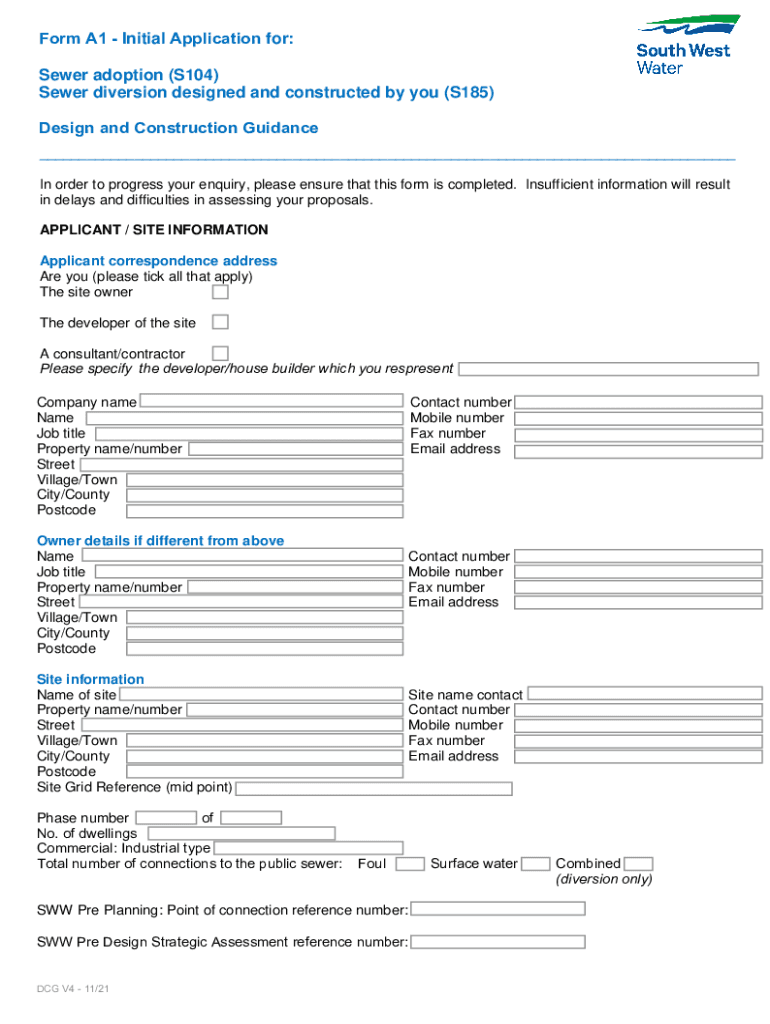Fillable Online td-prod.nwl.co.ukglobalassetscustomer-pdfsSewer ...